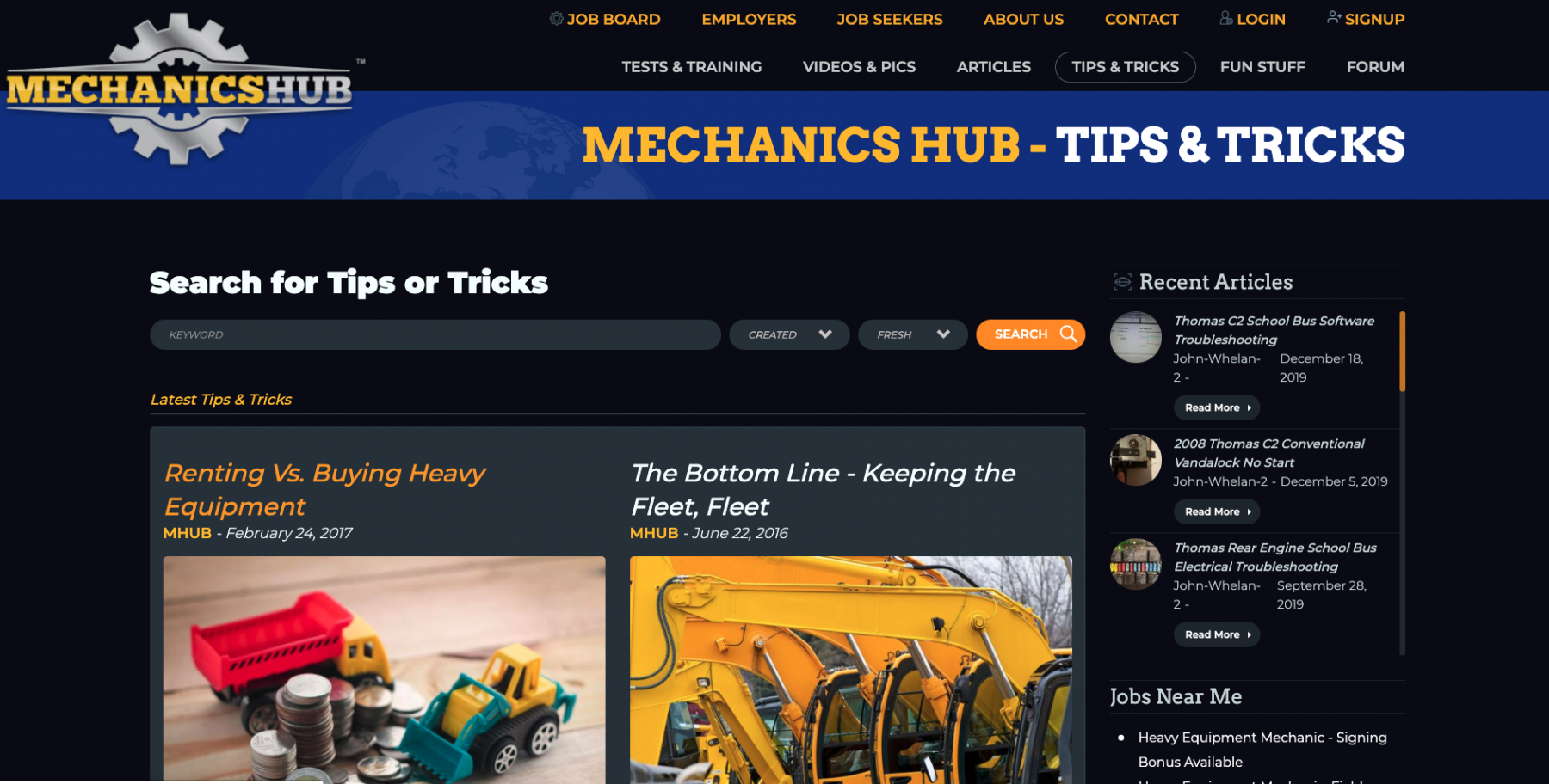 Mechanics Hub - A Complete UI/UX Overhaul | Drupal.org